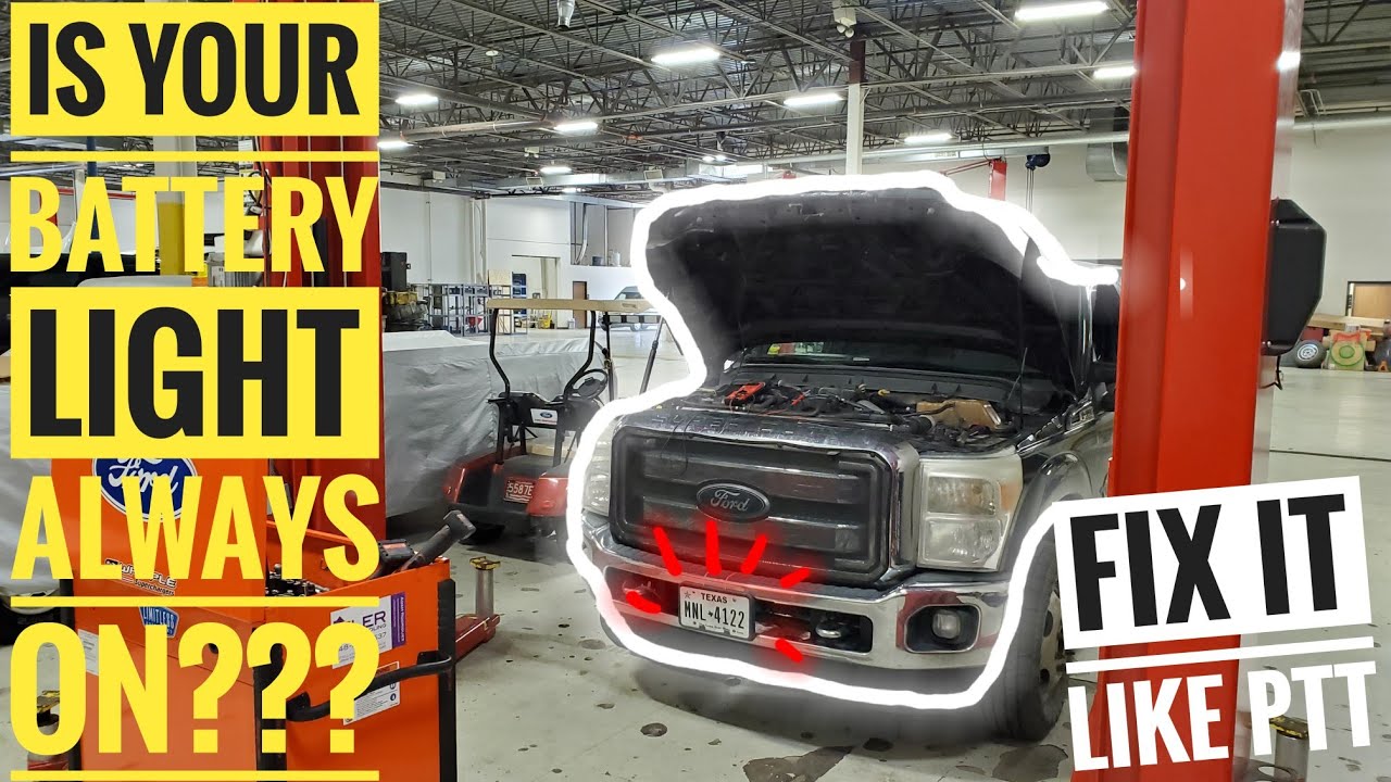 Ford 6.7 DIESEL - BATTERY WARNING LIGHT ON | Common Wiring Problem ...