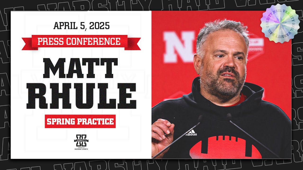 Nebraska Football HC Matt Rule Press Conference | Spring Practice ...