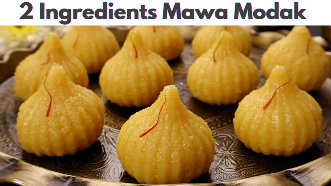 Ganesh Chaturthi Spl Mawa Modak | 2-Ingredient Modak Recipe | Mawa ...