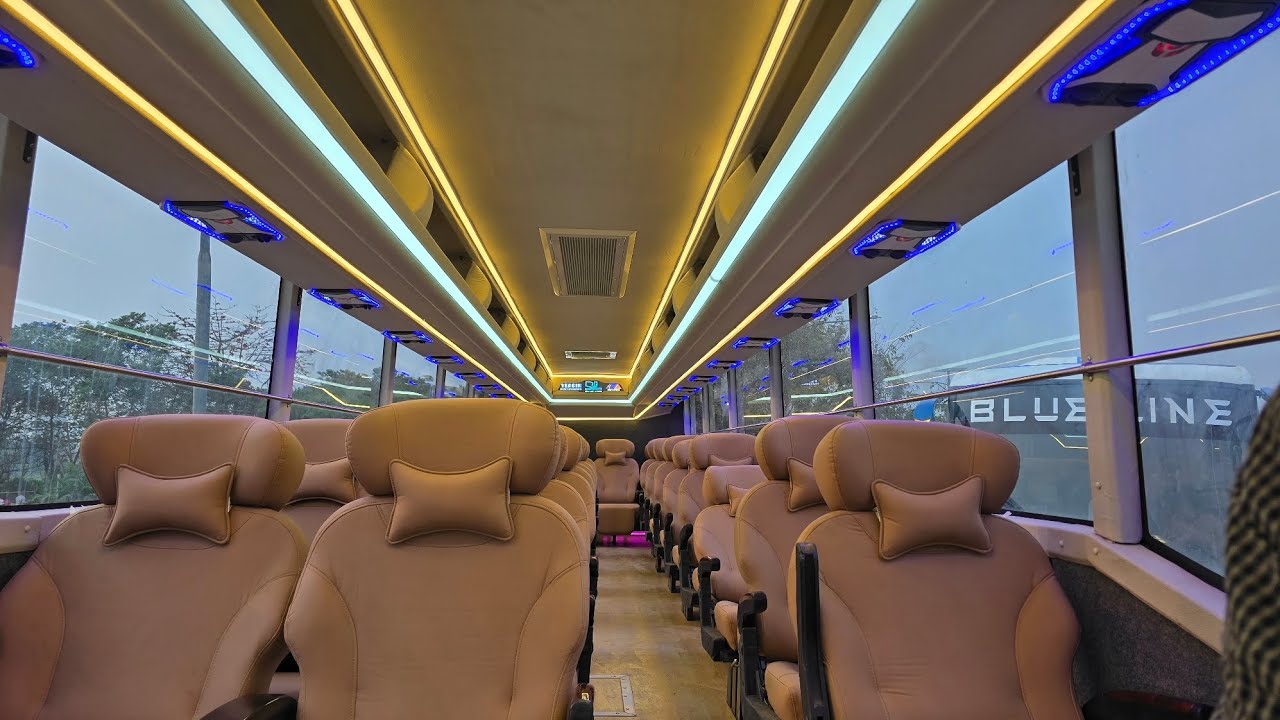 Luxurious bus in Bangladesh 🇧🇩 ft. BLUE LINE Express 😻🔥 - YouTube