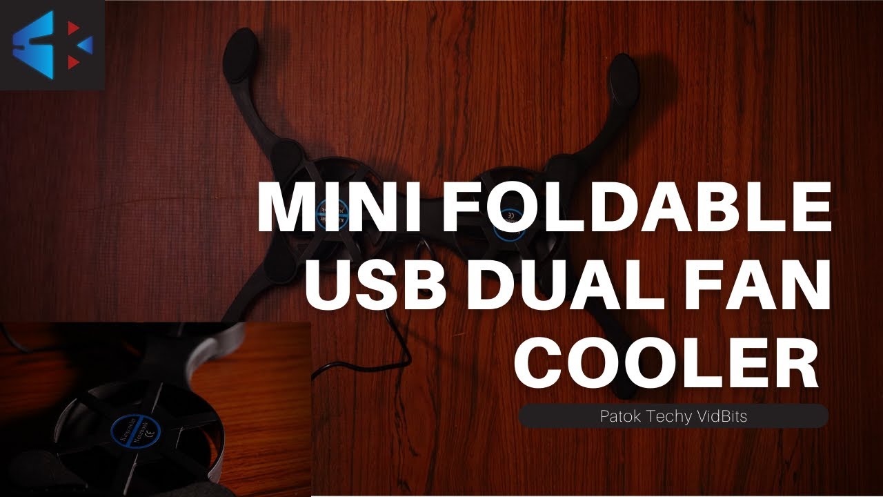 Mini Portable Folding Foldable USB Dual Fan Cooler Laptop Cooling Pad ...