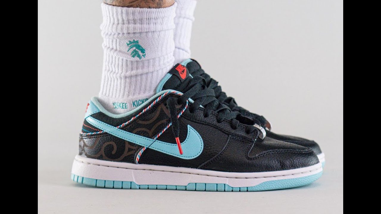 Nike Dunk Low Barber Shop Sneakers Detailed Review - YouTube