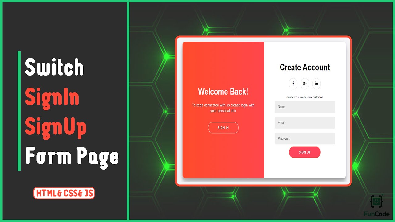 Switch SignIn SignUp Form - YouTube