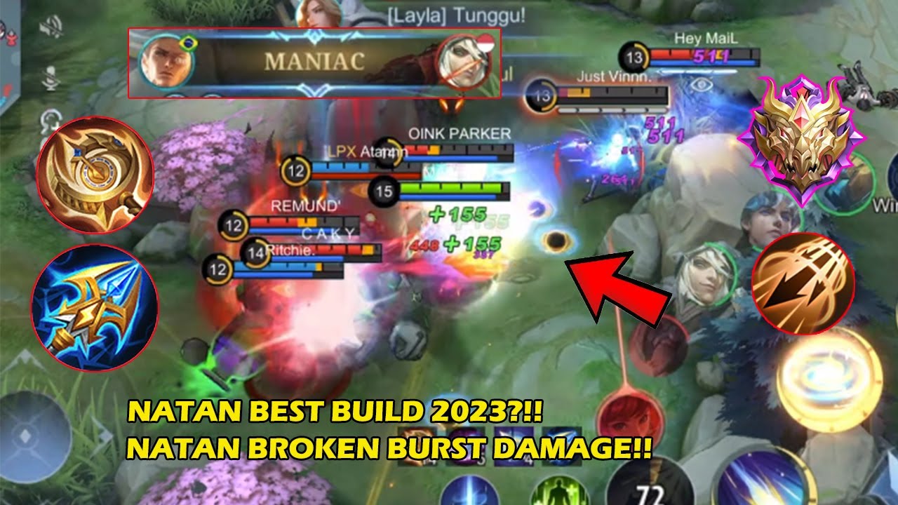 NEW META! Natan Burst Damage AUTO MANIAC! Top Global Natan | MLBB - YouTube