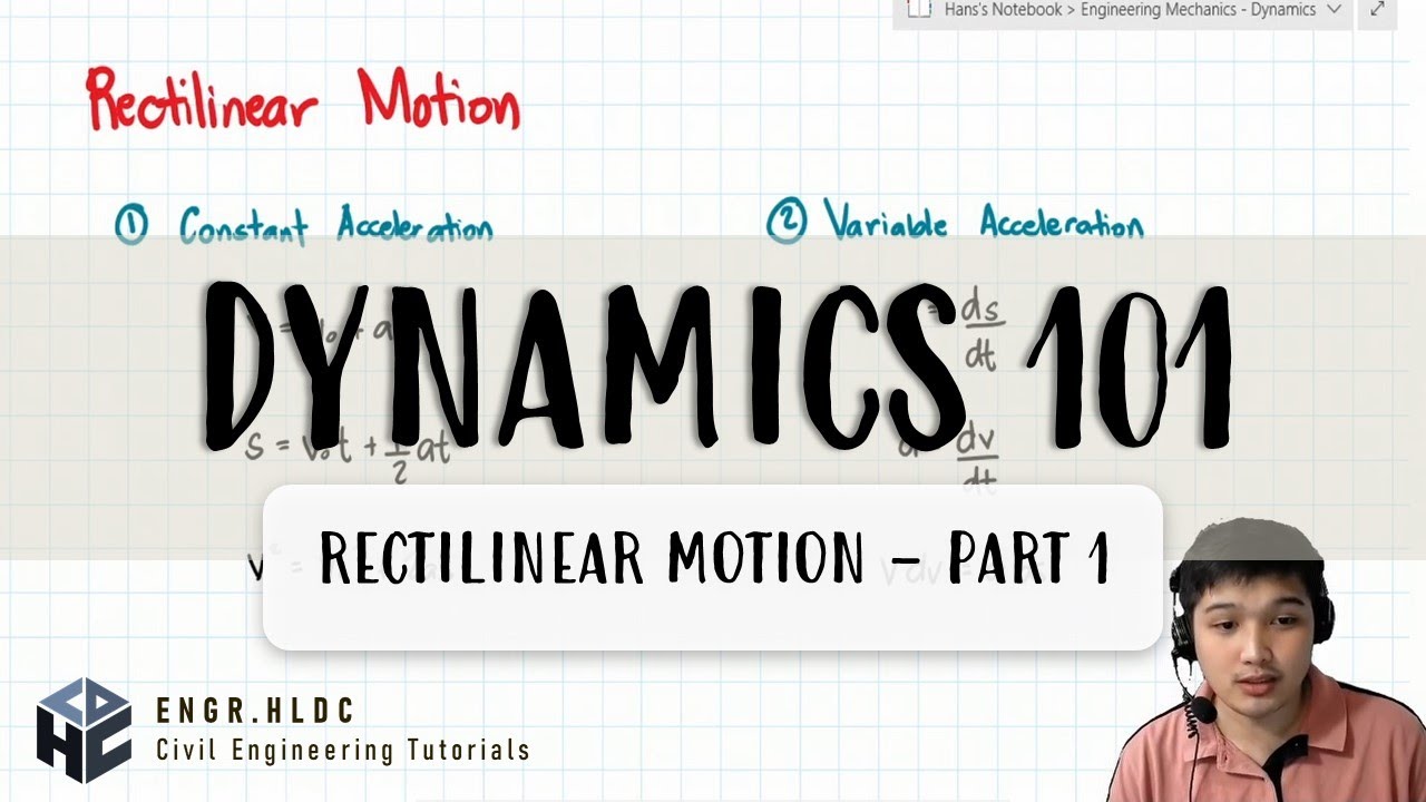 Dynamics | Rectilinear Motion | Constant Acceleration (Part 1) - YouTube