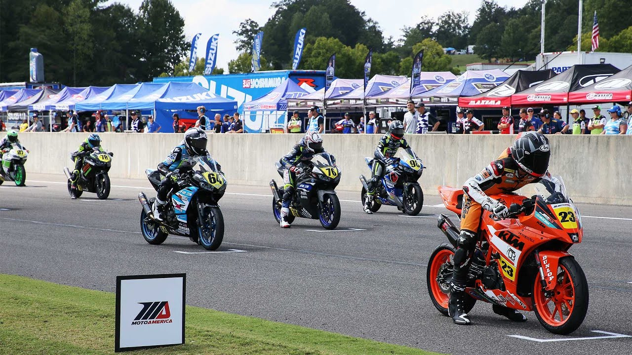 MotoAmerica Liqui Moly Junior Cup Race 1 at Alabama 2018 - YouTube