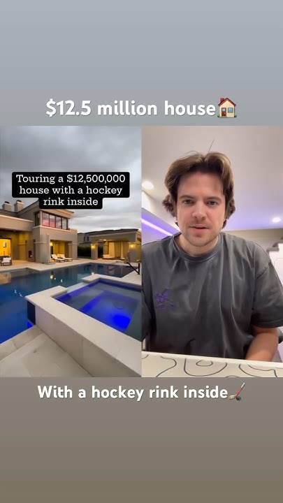 $12.5 Million House with a Hockey Rink Inside🏠🏒 - YouTube
