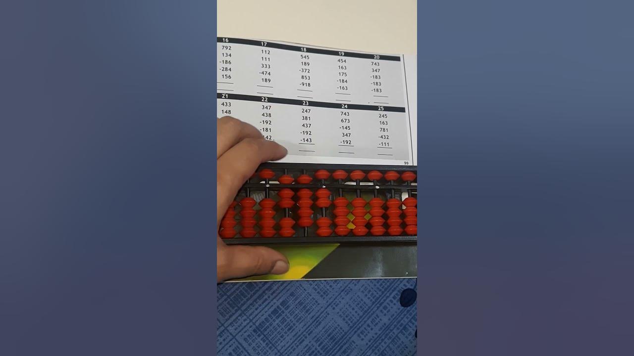 Abacus 3 Digit Addition And Subtraction ‎ Skill Shorts Shorts Abacus