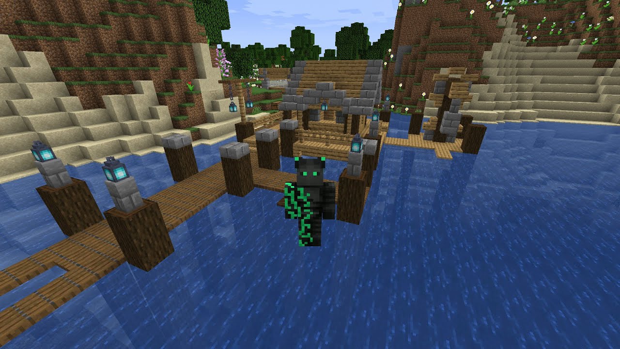 Minecraft Building Ship Dock | Minecraft Survival 1.17 - YouTube