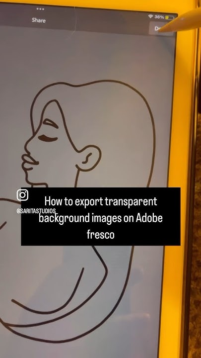 Export transparent background in adobe fresco #adobefresco #graphicdesign #designs - YouTube