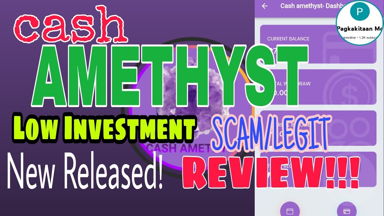 LOW INVESTMENT NEW RELEASED!! Cash-AMETHYST! REVIEW! SCAM/LEGIT! - YouTube