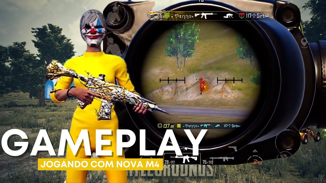 16 KILL COM NEW M4 GURU SILVER GAMEPLAY PUBG MOBILE - YouTube