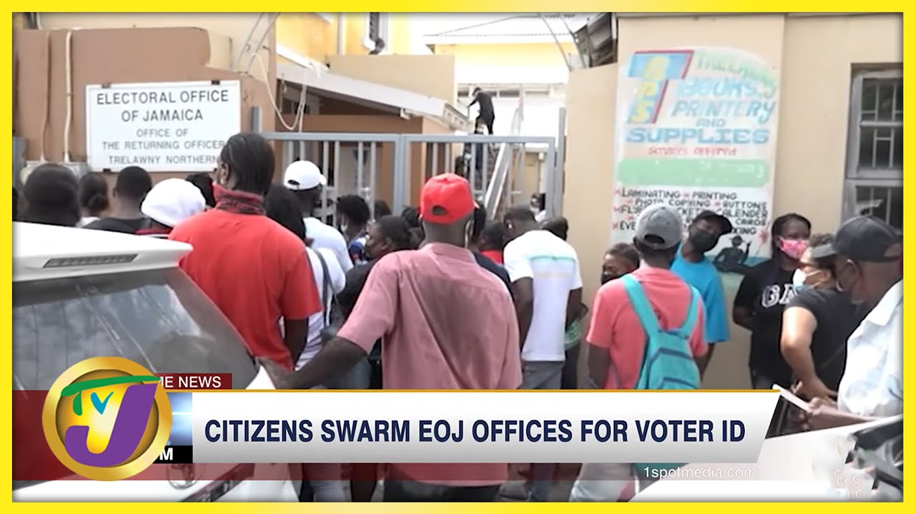 Citizens Swarm EOJ Offices for Voter ID | TVJ News - Jan 11 2022 - YouTube