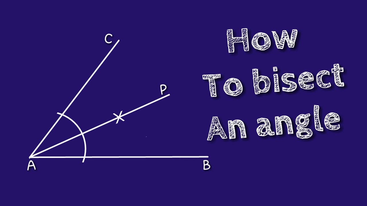 How to bisect an angle. Bisection of angle.angle bisection ...