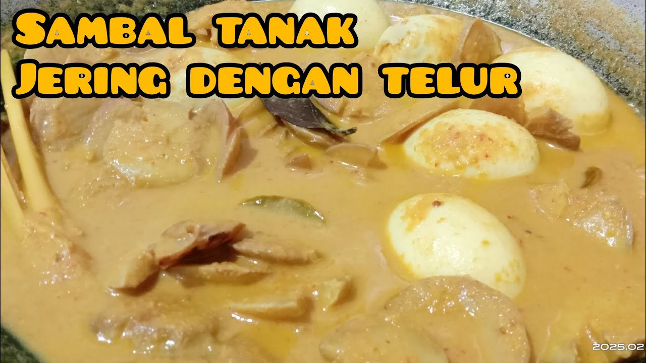 MASAK SAMBAL TANAK JERING DENGAN TELUR REBUS. - YouTube