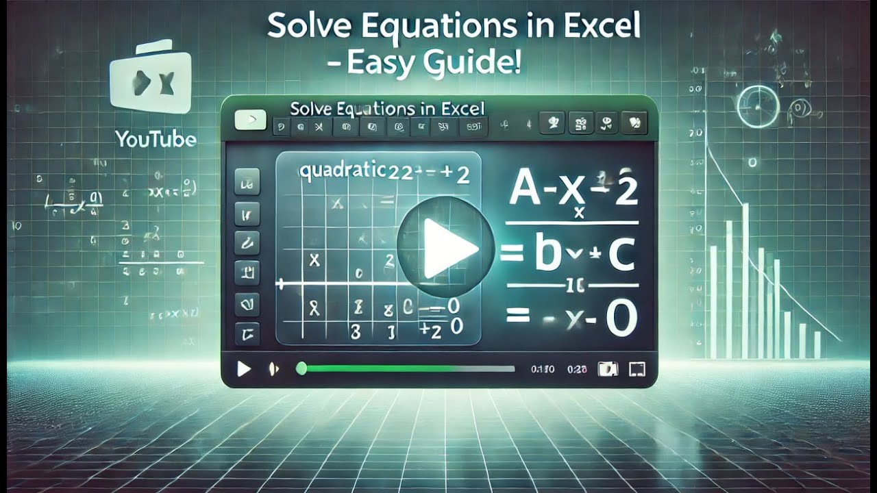 Solving Polynomial Equation Using Goal Seek In Excel - YouTube