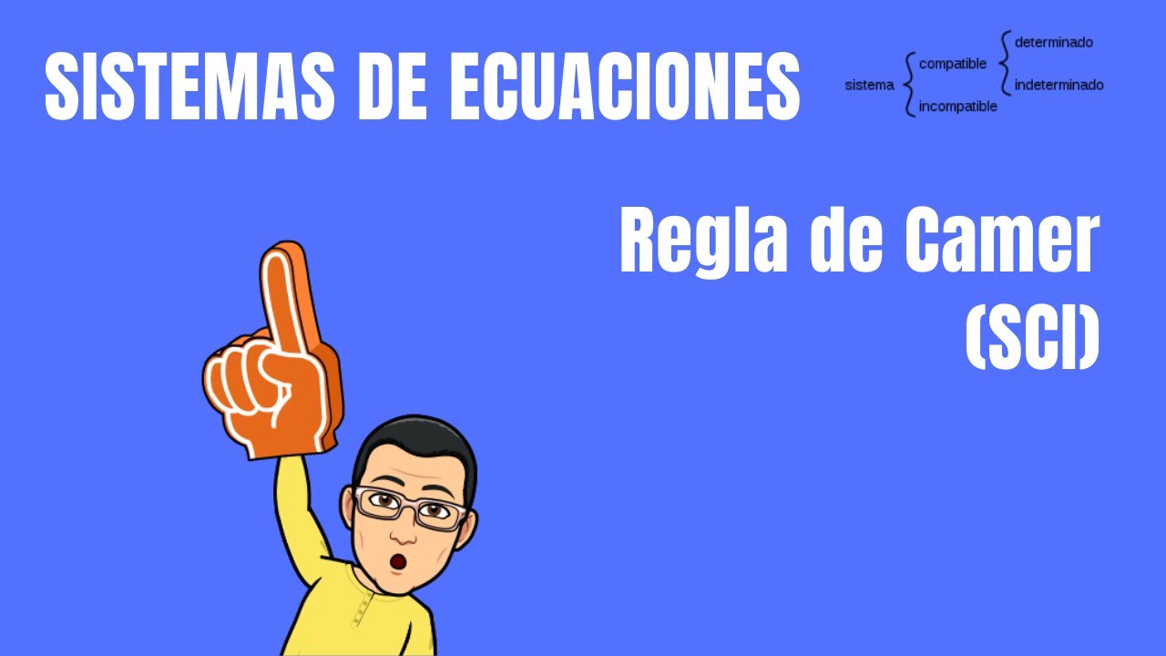 Regla de Cramer (SCI) - MATEMÁTICAS - YouTube