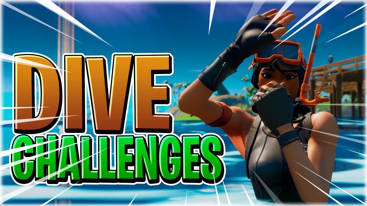 DIVE CHALLENGES! - Dansk Fortnite - YouTube