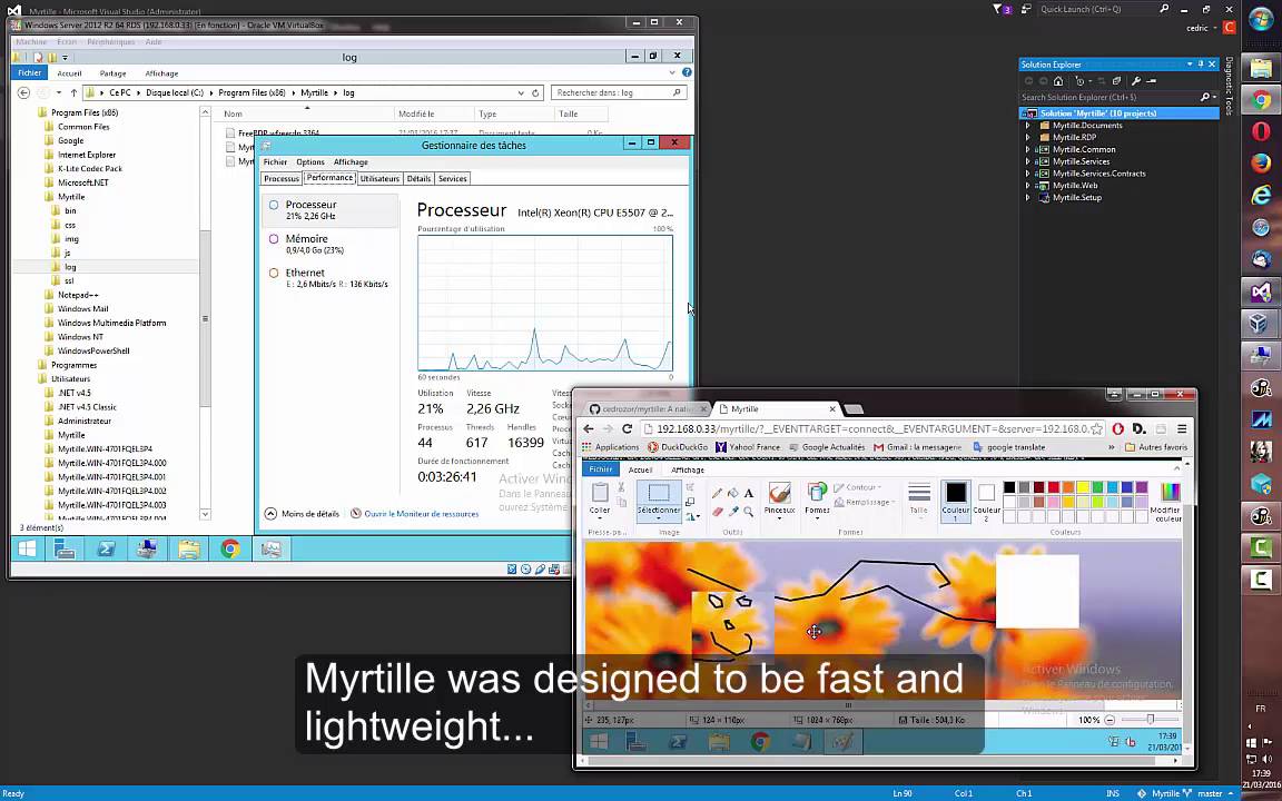 Myrtille: An open source, native HTML4 / HTML5 Remote Desktop Protocol and SSH client - YouTube