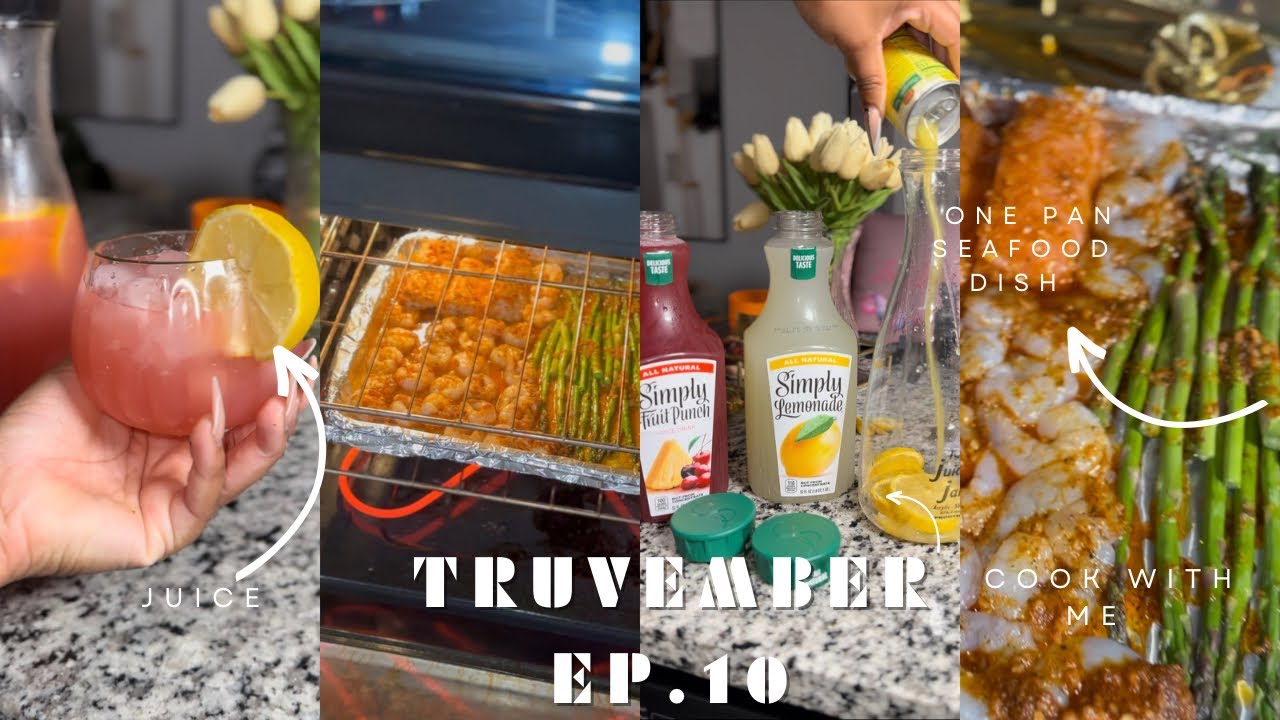 CAN YOUR GIRL COOK THO? HOME VLOG COOK WITH ME : TIKTOK ONE PAN SEAFOOD ...