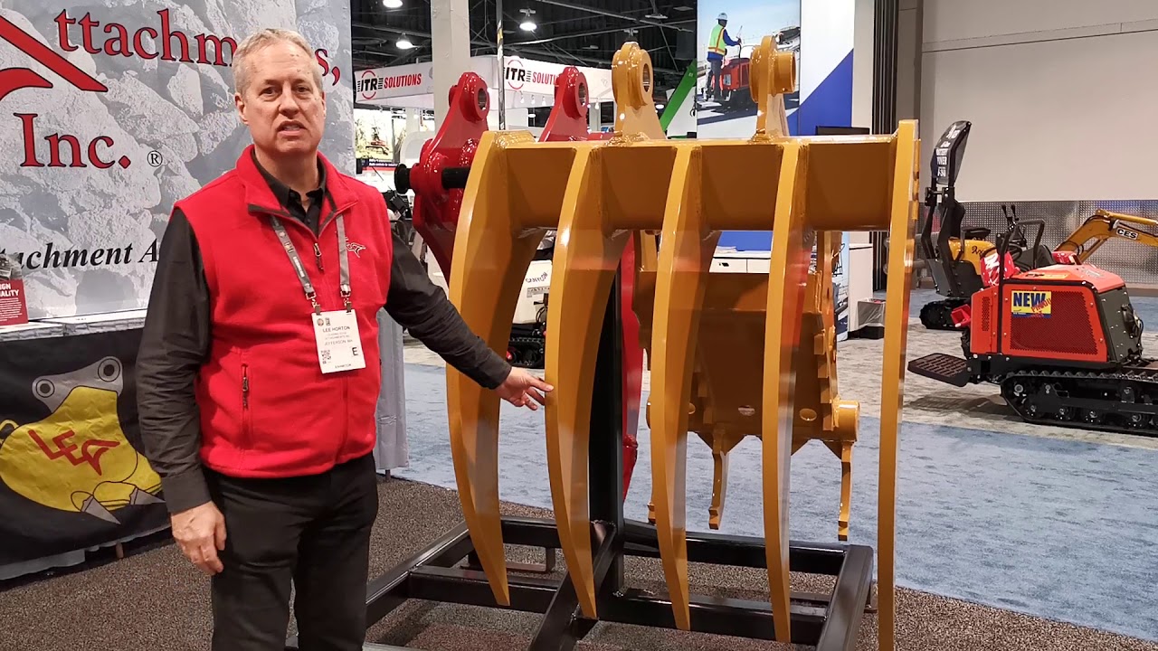 ConExpo 2020 Leading Edge Attachments, Inc. Fang Rake & Wolverine ...