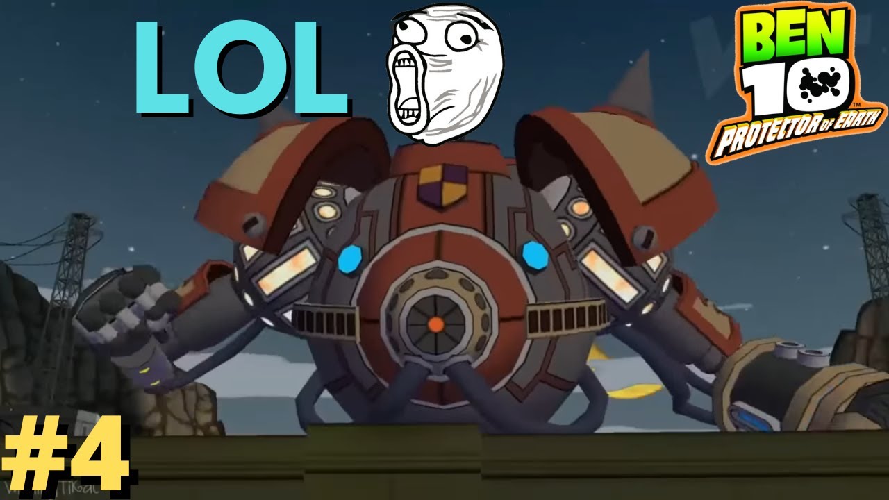 FIGHTING A GIANT ROBOT | BEN TEN PROTECTOR OF EARTH #4 - YouTube