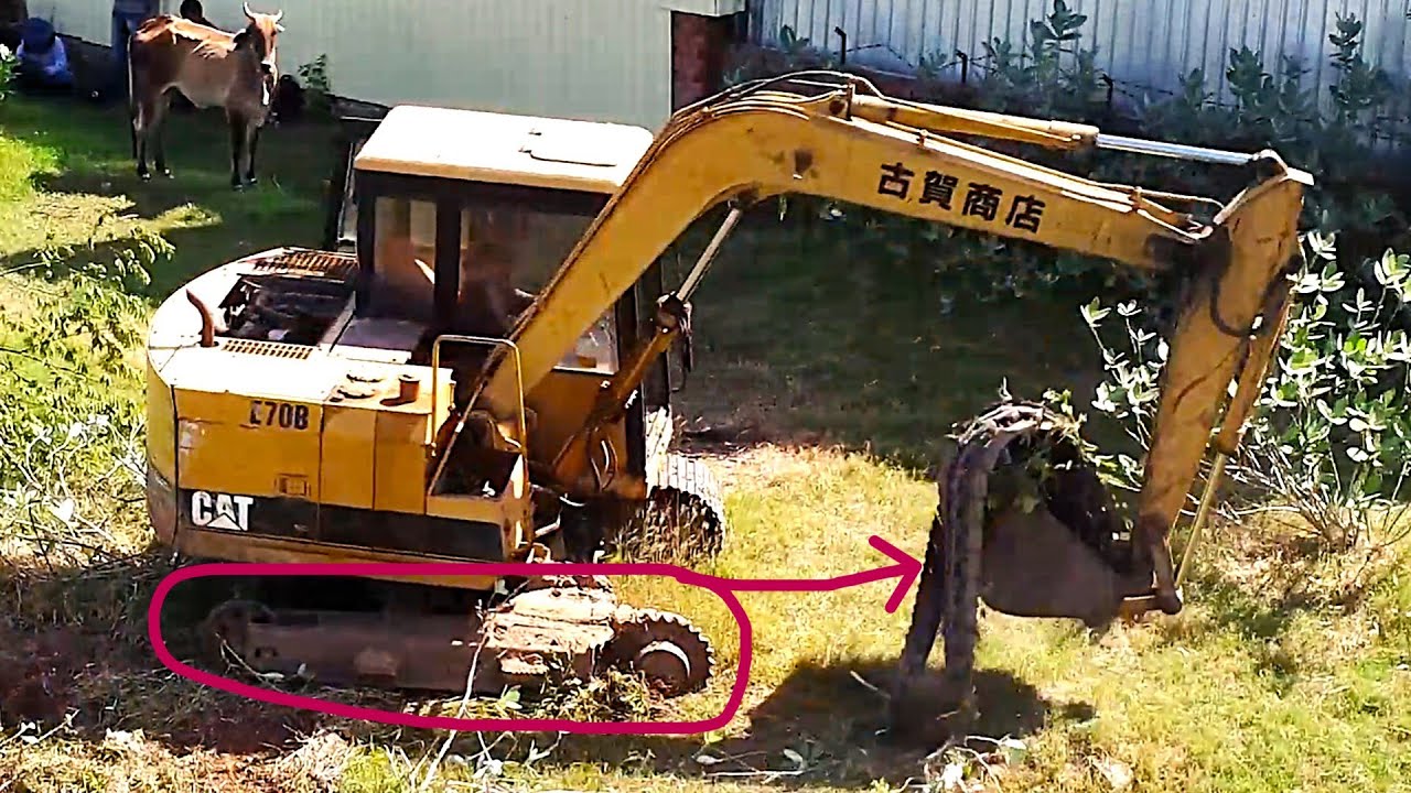 Operation Driver Excavator Cut down the forest Open a new road - YouTube