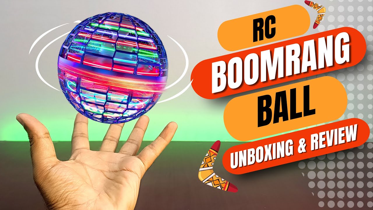 RC Flying Ball Boomerang Unboxing | Magic Ball | Spinner Ball सिर्फ 240 ...