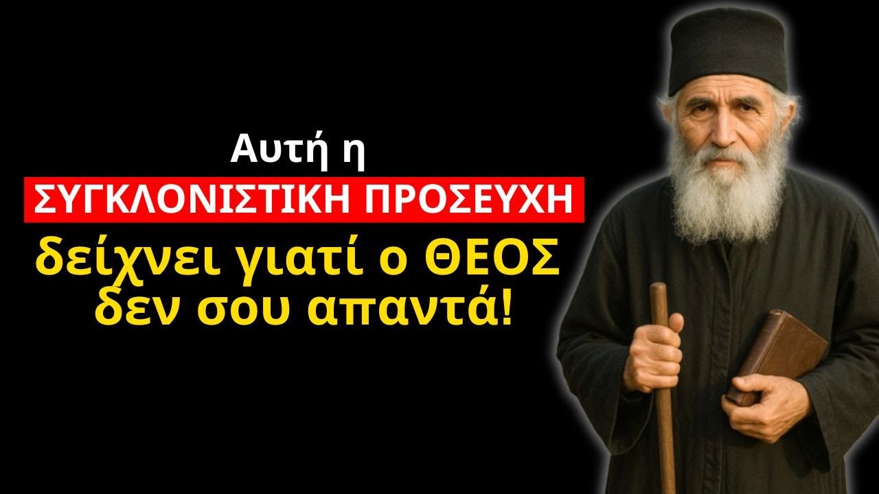 Η ΣΥΓΚΛΟΝΙΣΤΙΚΗ ΠΡΟΣΕΥΧΗ του Αγίου Παϊσίου που αποκαλύπτει γιατί ο Θεός ...