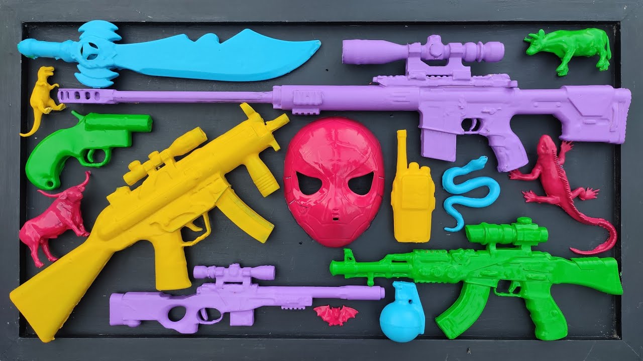 Cleans Shotgun, Ak 47, Glock Pistol, Sniper Rifle, Bubblegun, Pistol ...