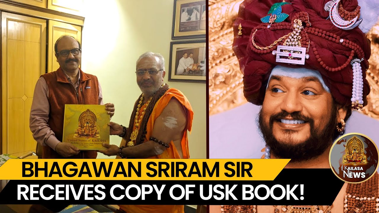 Prominent Speaker Bhagawan Sriram Sir Receives USK Book from KAILASA ...