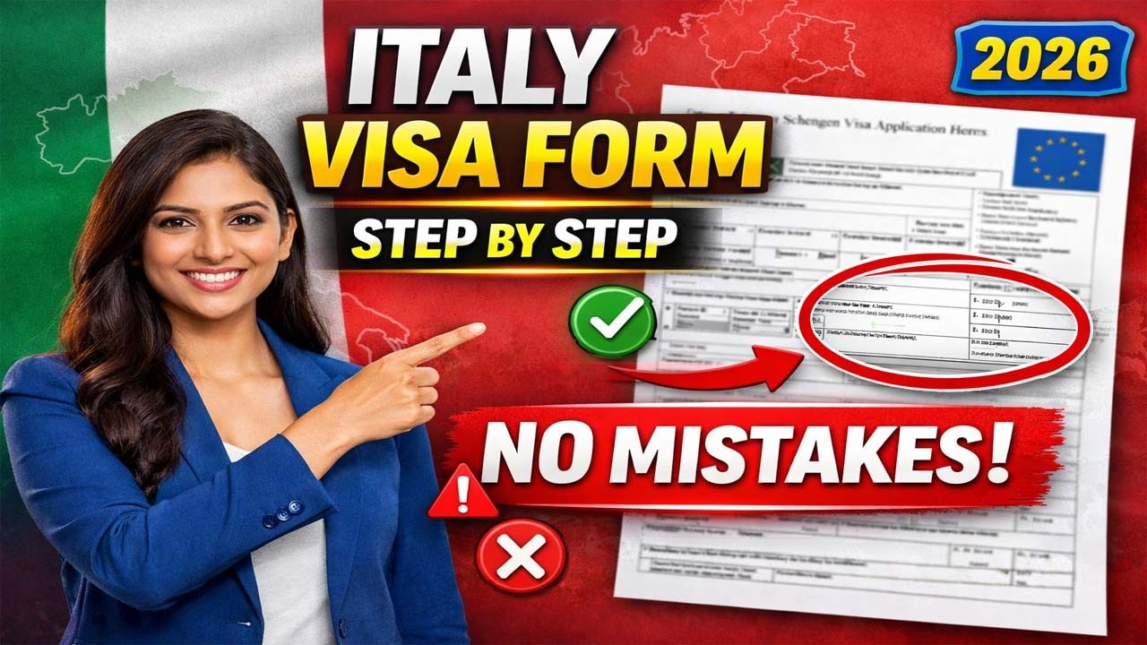How to Fill Italy Visa Application Form 2026 | Italy Visa Step-by-Step ...