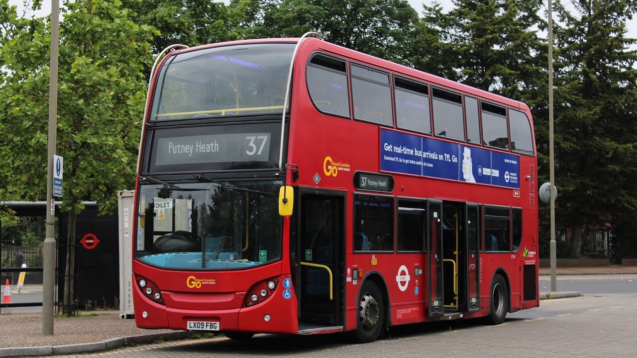 Full Route Visual | London Bus Route 37 | Putney Heath-Peckham | E116 ...