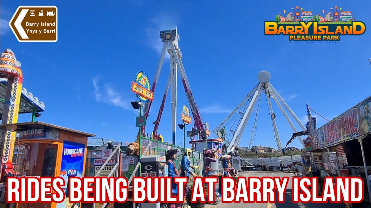 RIDES BEING BUILT AT BARRY ISLAND - YouTube