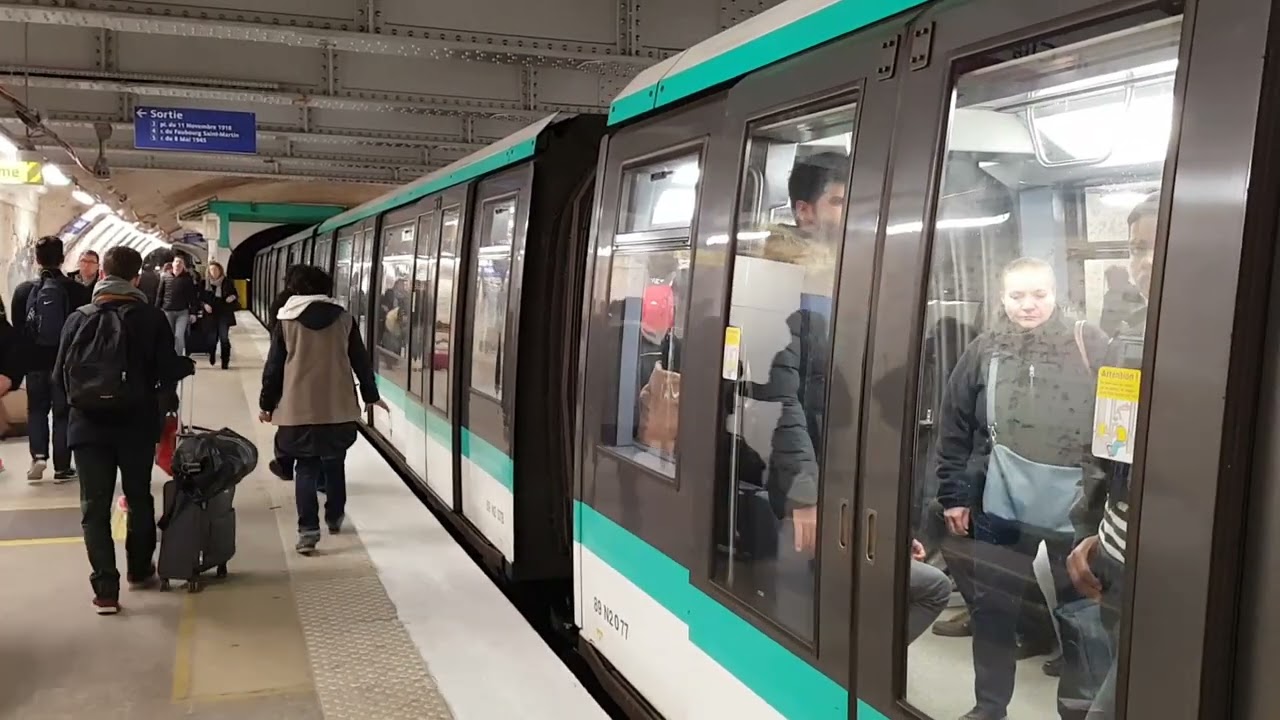 MP89 departing metro station - YouTube