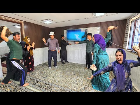 TV installation by charity engineers for grandmother and jealousy of evil bride