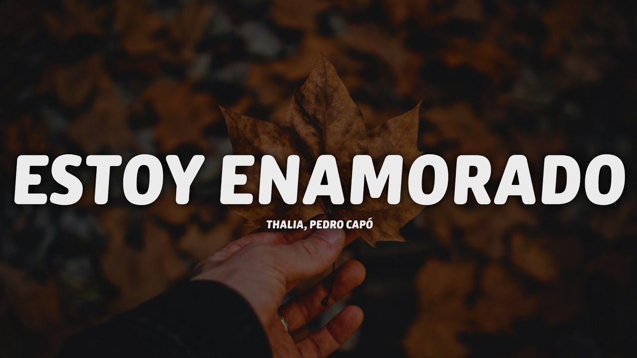 Thalia, Pedro Capó - Estoy Enamorado (Letra/Lyrics) - YouTube