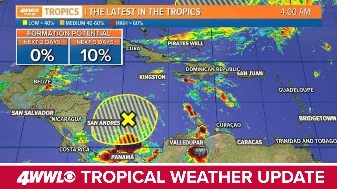 Thursday AM Tropical Update: Two areas of possible development - YouTube
