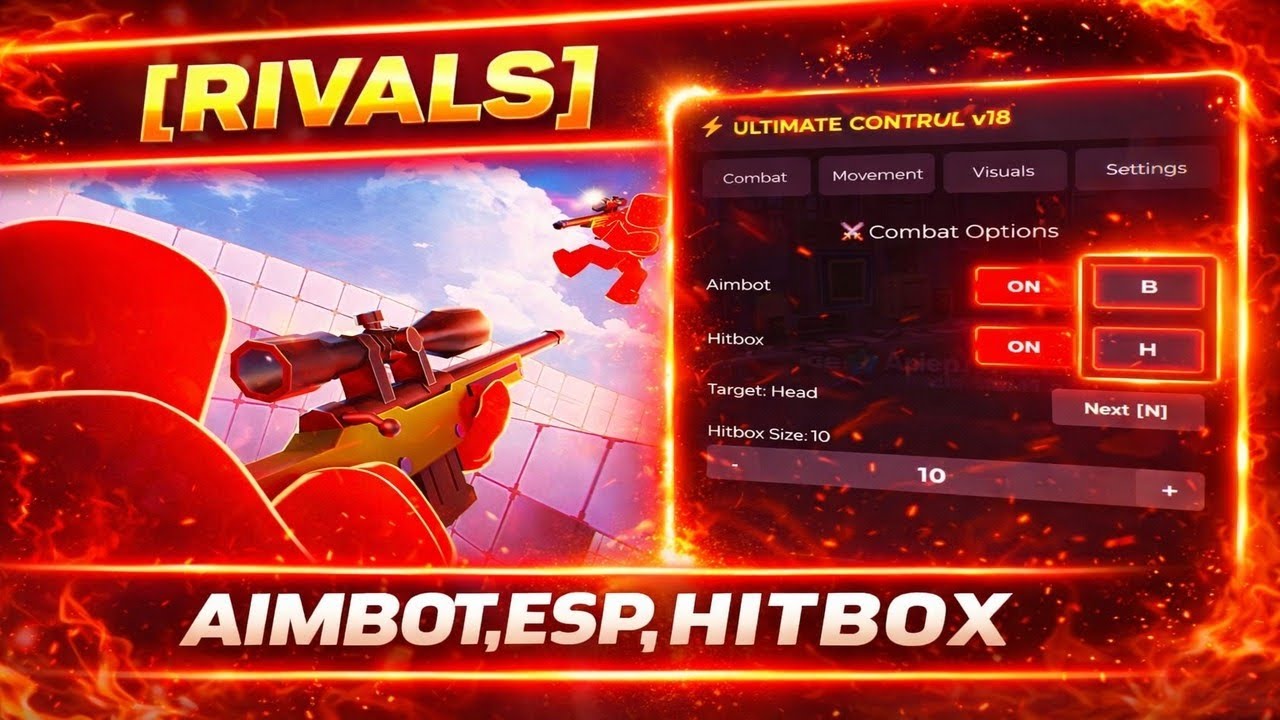 🔥RIVALS SCRIPT | AIMBOT,HITBOX,ESP,FLY,SPEED | NO KEY - YouTube