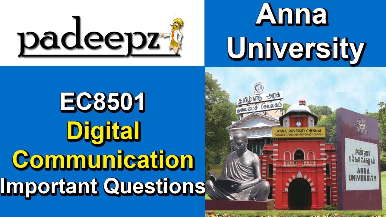 EC8501 Digital Communication Important Questions | Anna University | Padeepz - YouTube