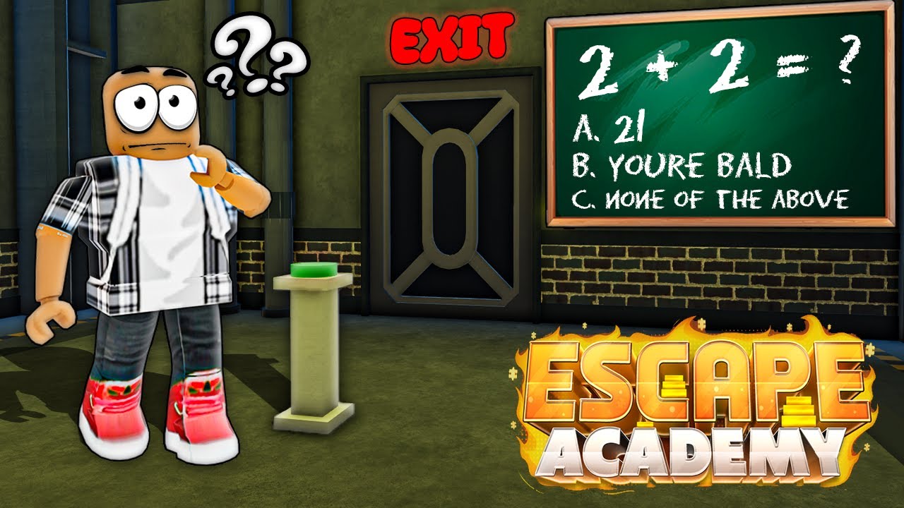 The ESCAPE ROOM Academy In Roblox! 😱 - YouTube