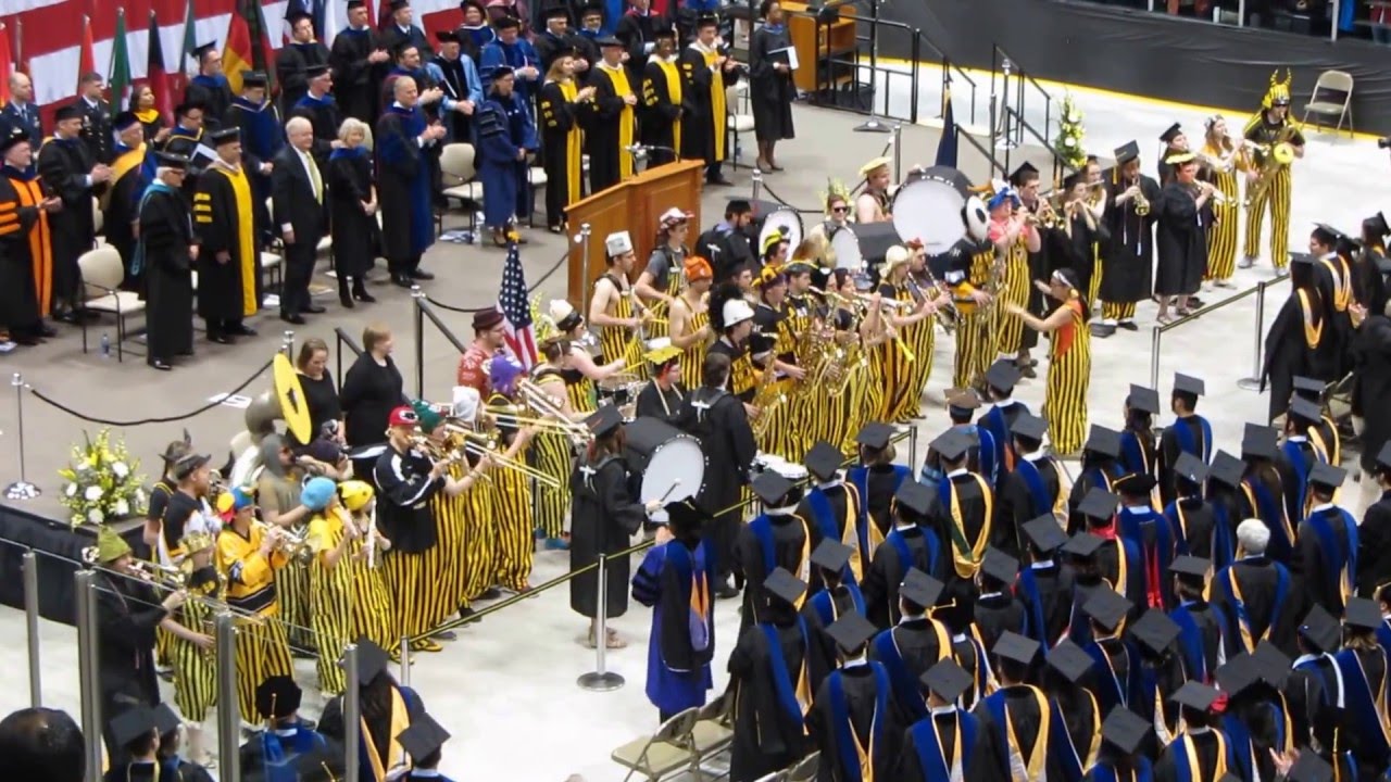 Michigan Tech Pep Band - Spring 2016 Graduation - YouTube