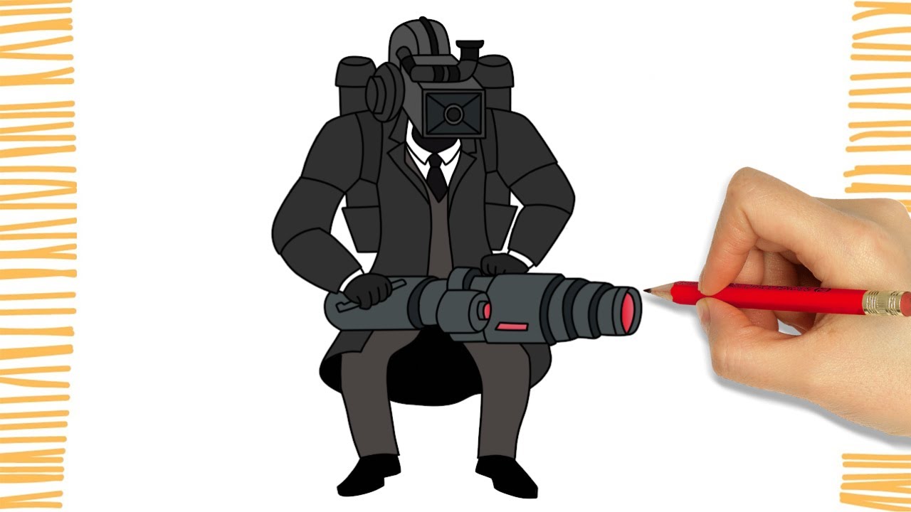 Como Dibujar a LARGE CAMERAMAN EP 69 I SKIBIDI TOILET I fácil - YouTube