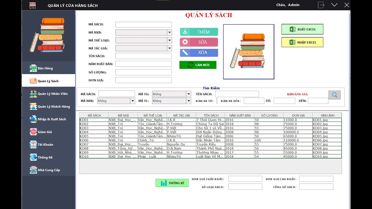 Quản Lý Cửa Hàng Sách - Java Swing + 3-Layer - YouTube