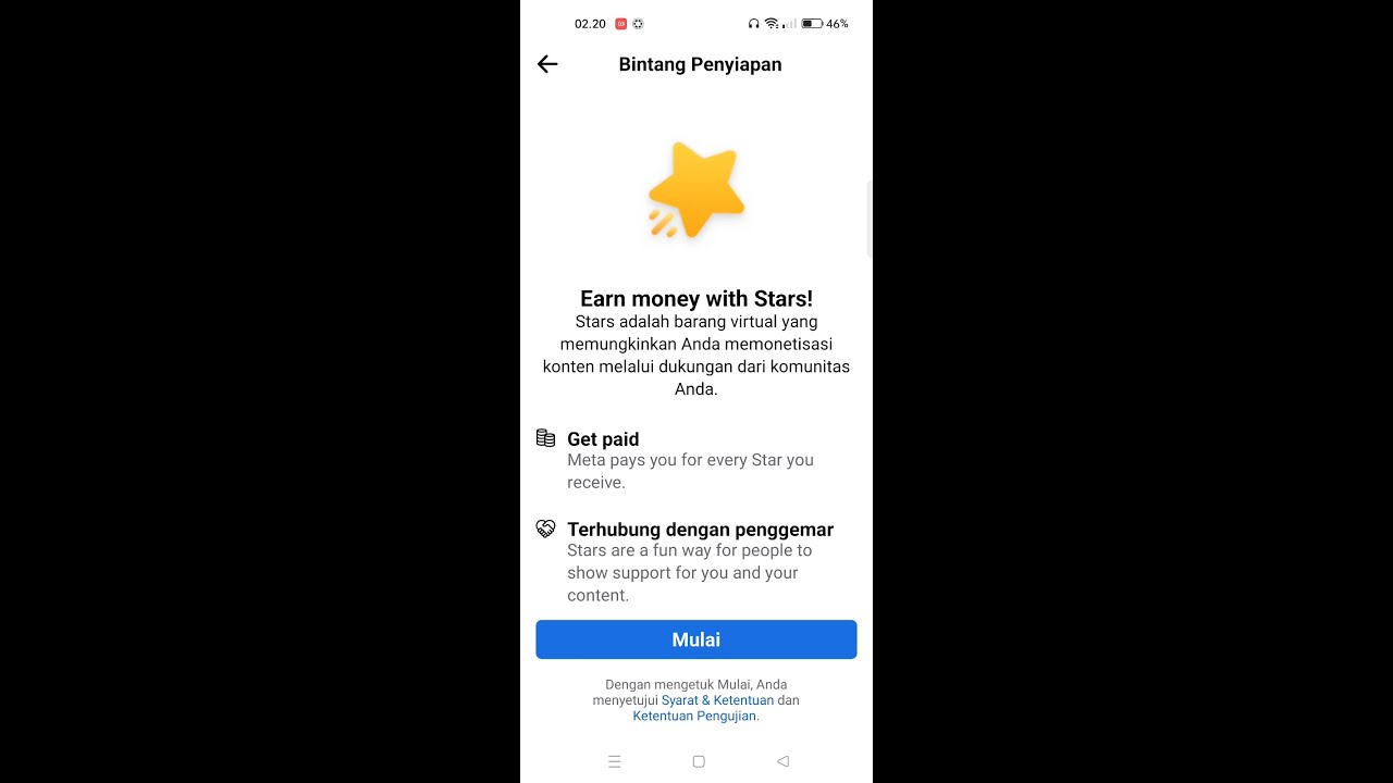 CARA MENGAKTIFKAN FITUR BINTANG DI FACEBOOK - YouTube