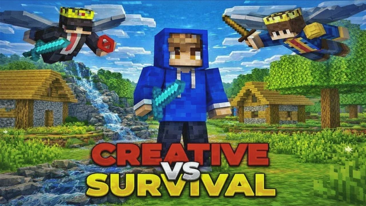 Survival vs Creative: The ULTIMATE Minecraft Showdown! - YouTube