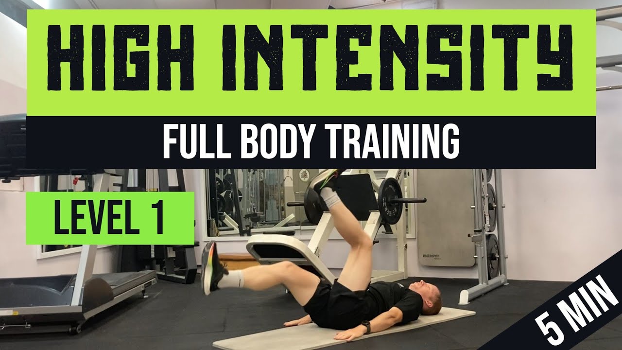 High intensity training for beginners / At home / No equipment / Short ...