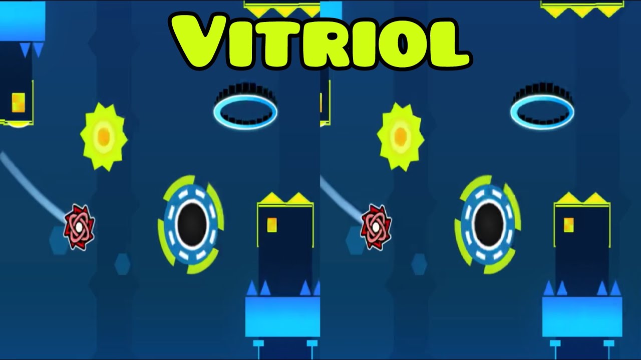 “Vitriol” by wdlucas (ALL COINS) | Geometry Dash Daily Level #300 - YouTube