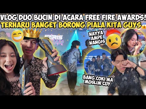 VLOG DUO BUCIN DI ACARA FREE FIRE AWARDS 2025! TERHARU BANGET BORONG PIALA KITA GUYS😱