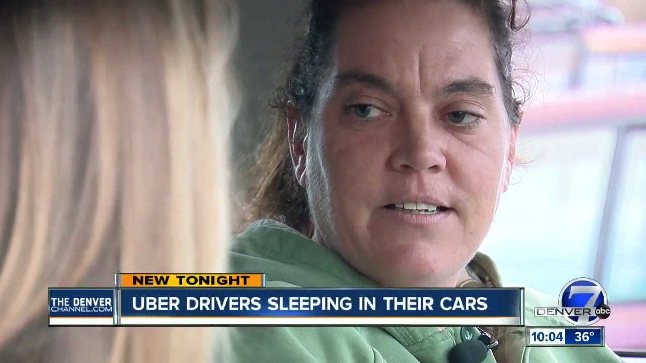 Uber, Lyft drivers sleeping in their cars - YouTube